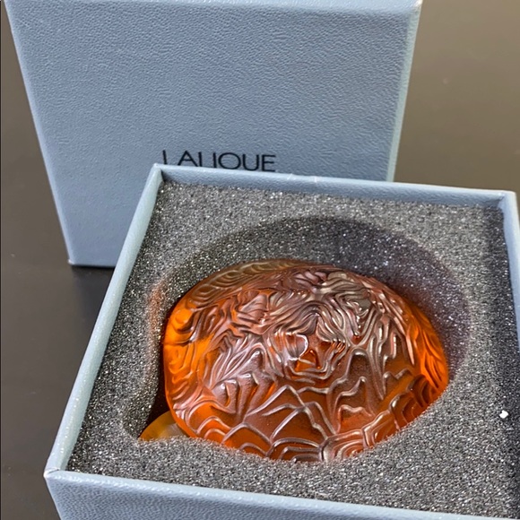 Lalique | Accents | Lalique Turtle Sidonie Amber Ref 21430 | Poshmark